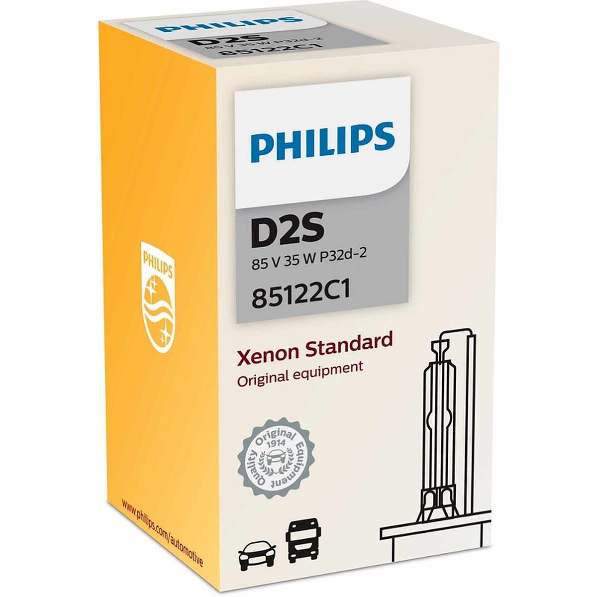 PHILIPS D2S Xenonbrenner 85122C1 | Autolampen24, CHF 33,95